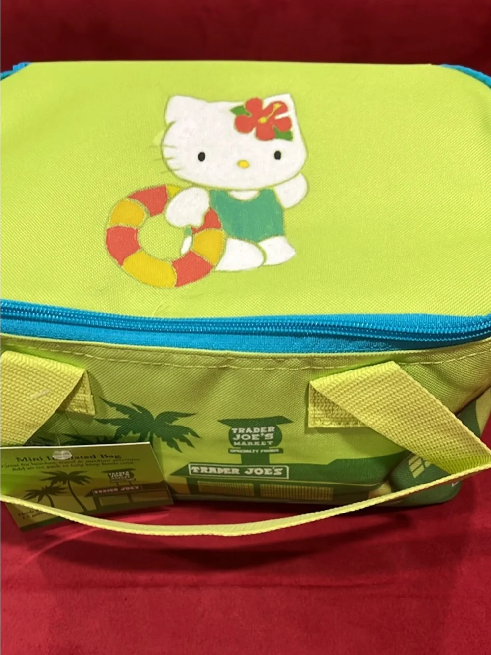 Trader Joe'S | Bags | Trader Joes Hello Kitty Lime Green Mini Insulated ...